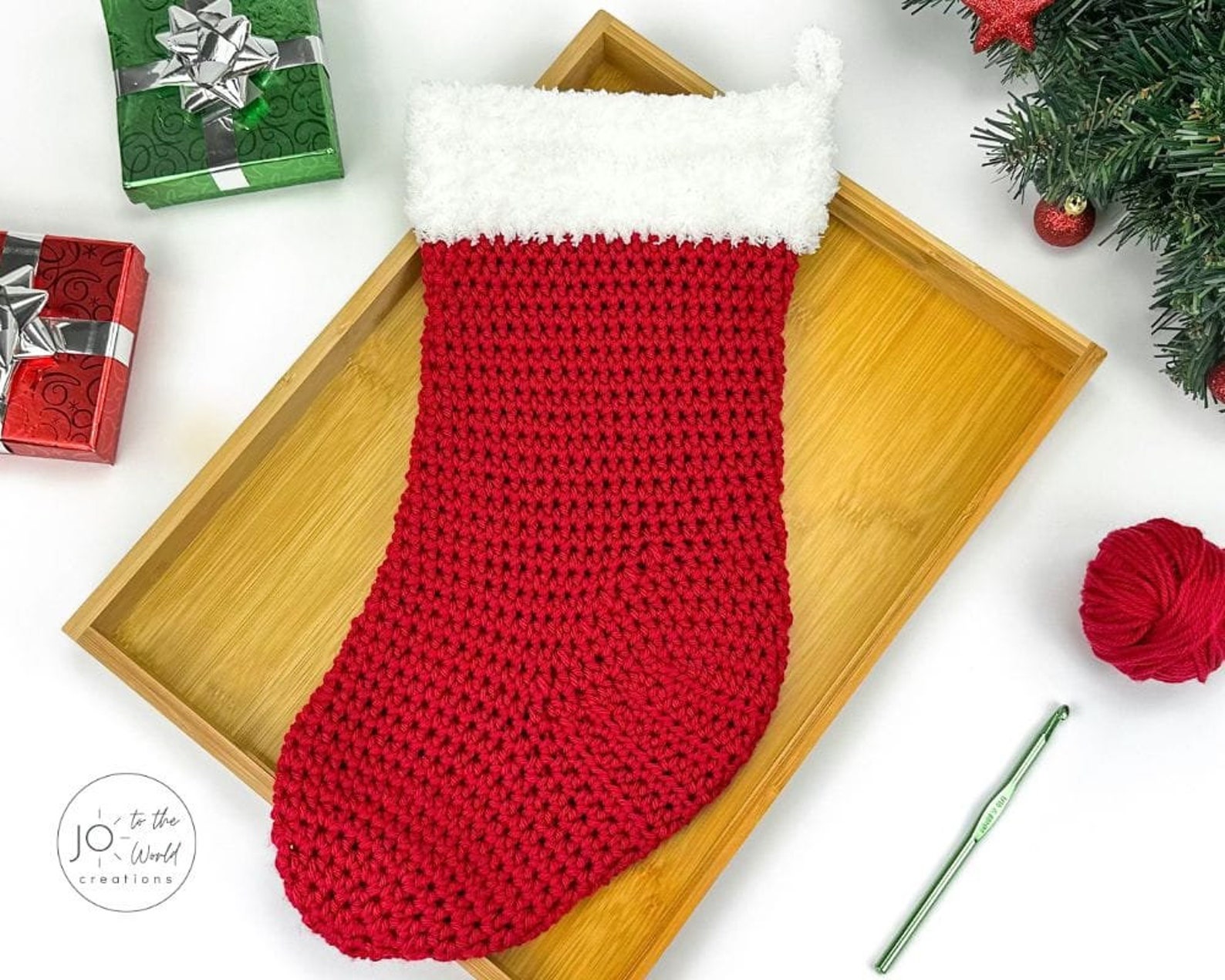 Christmas Stocking Crochet Pattern | Crochet Santa Stocking | Crochet ...