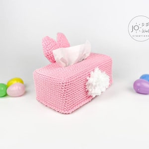 Easter Bunny Tissue Box Cover Crochet Pattern - Etsy