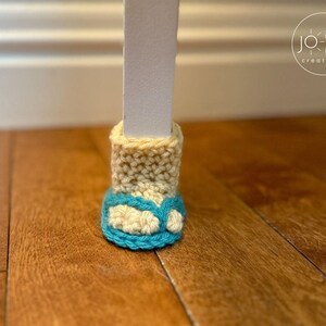 Flip Flop Chair Socks Crochet Pattern | Chair Leg Covers | Chair Boots ...