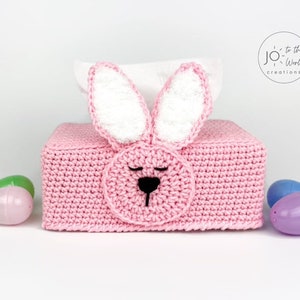 Easter Bunny Tissue Box Cover Crochet Pattern - Etsy