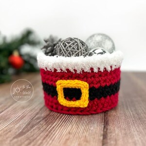 Christmas Basket Crochet Pattern | Christmas Crochet Basket | Christmas ...
