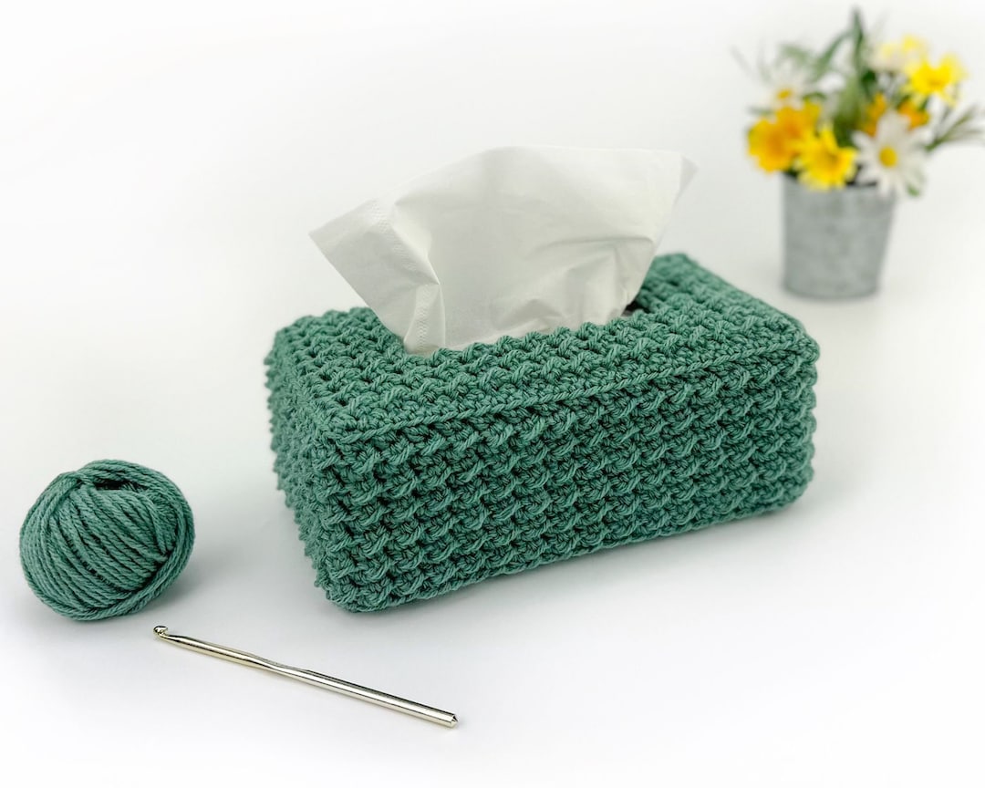 Crochet Tissue Box Cover | Easy Tissue Box Cover Crochet Pattern - Etsy