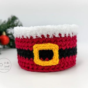 Christmas Basket Crochet Pattern | Christmas Crochet Basket | Christmas ...
