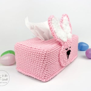 Easter Bunny Tissue Box Cover Crochet Pattern - Etsy
