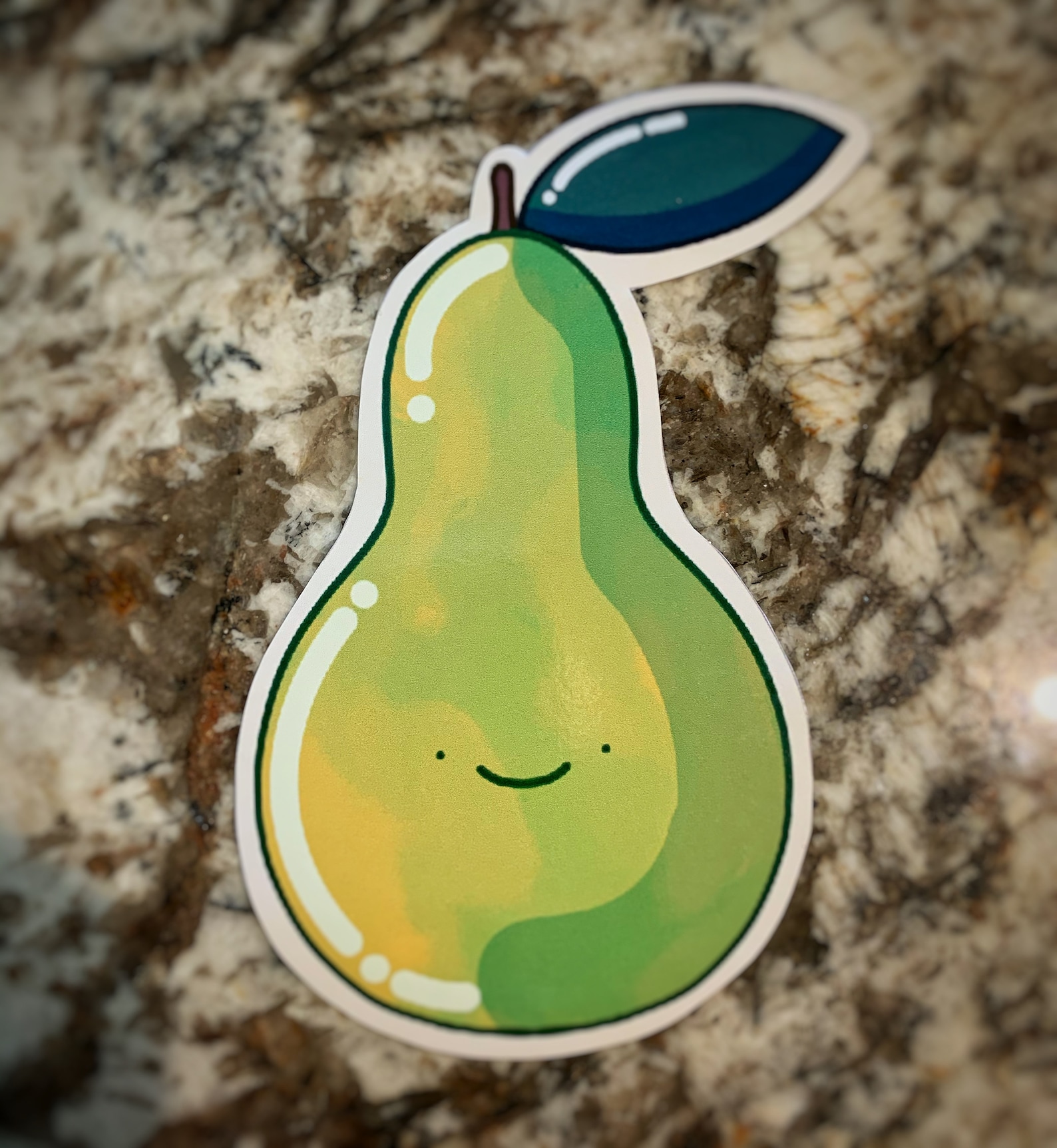 Cute Vinyl Pear Sticker Fruit Sticker Pear Sticker - Etsy