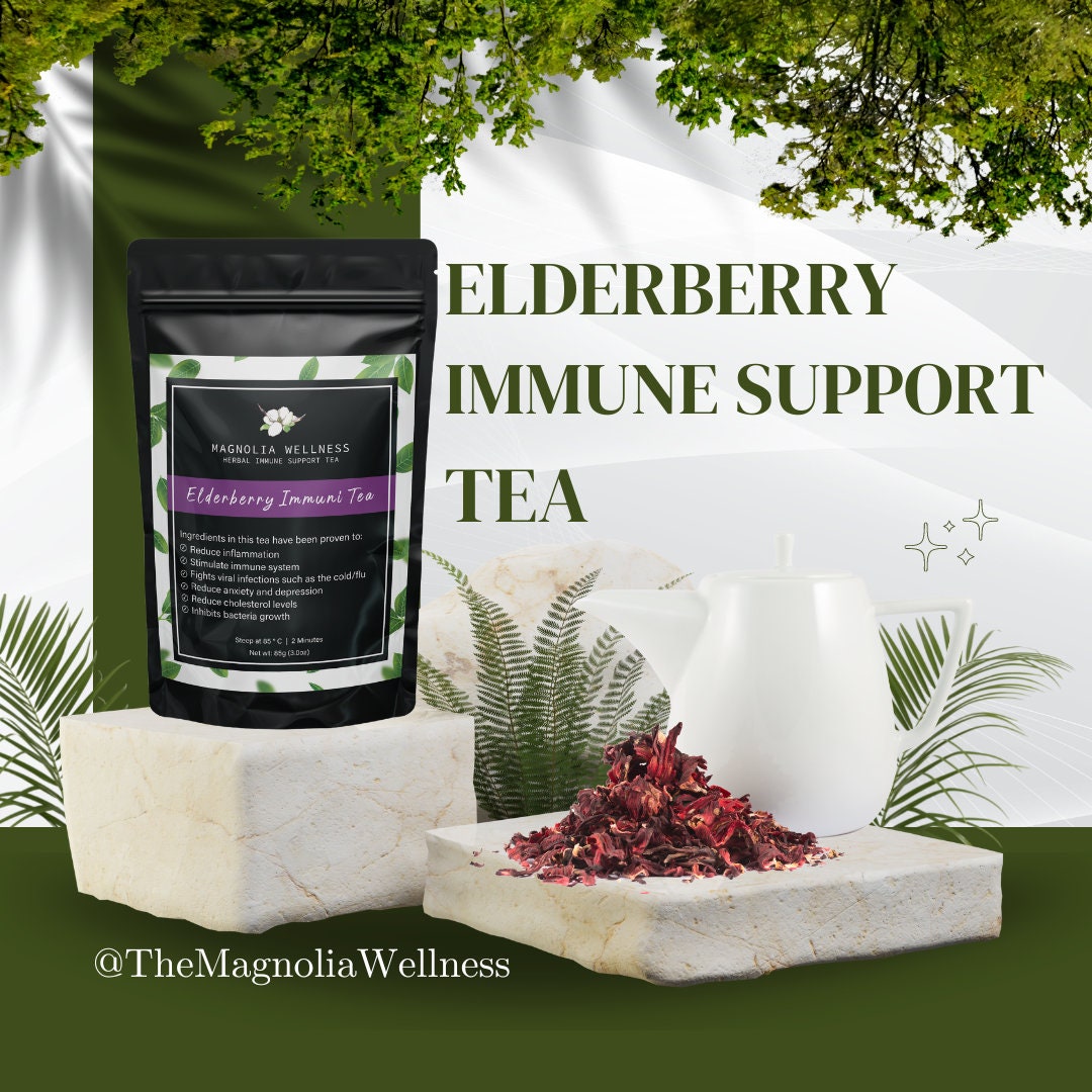 Elderberry & Echinacea Herbal Tea All-natural Health Conscious Tea ...