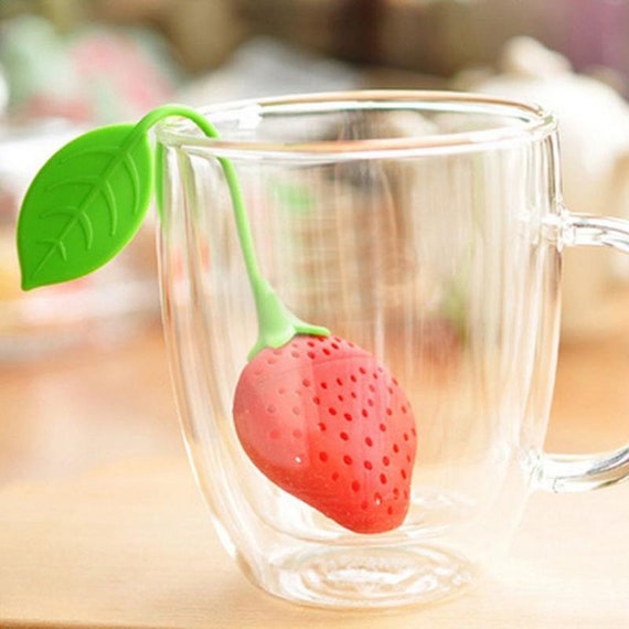 Tea Infuser Strawberry Tea Strainer Gift Tea Infuser Cute - Etsy