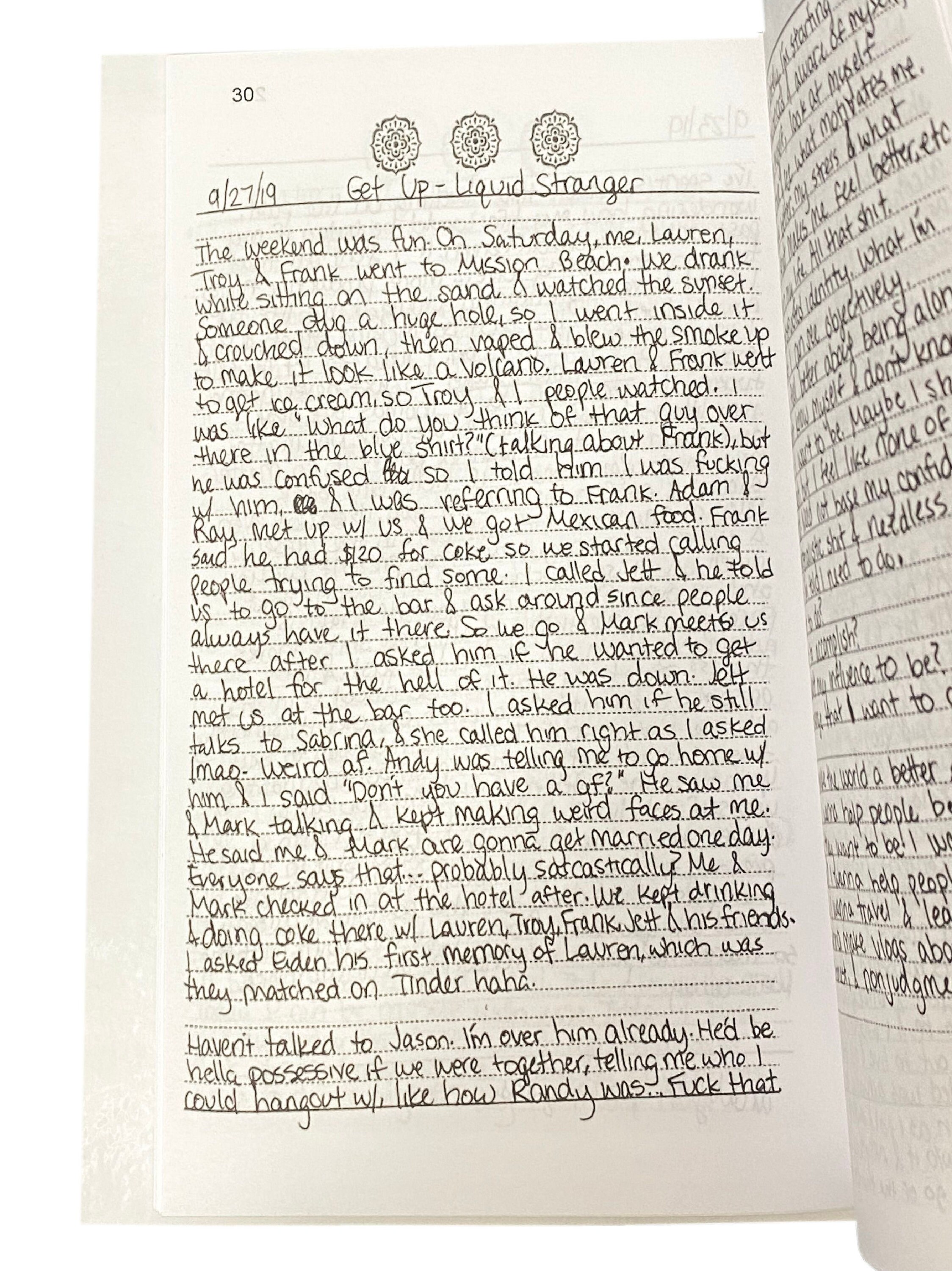 2019 Handwritten Diary of Dina Lily Used Journal Diaries | Etsy