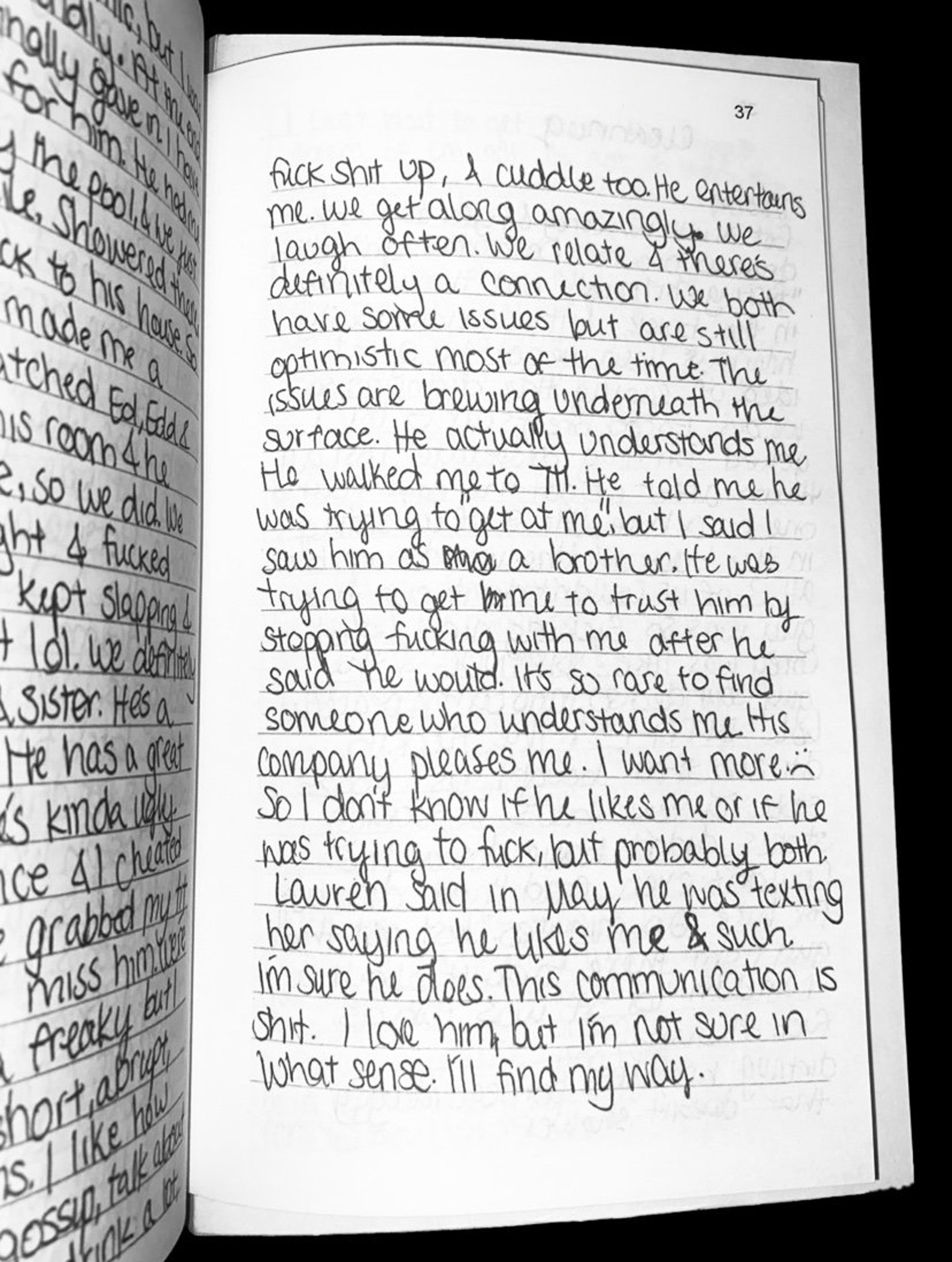 2014 Used Handwritten Diary Journal of 18/19 Year Old Girl Dina Lily ...