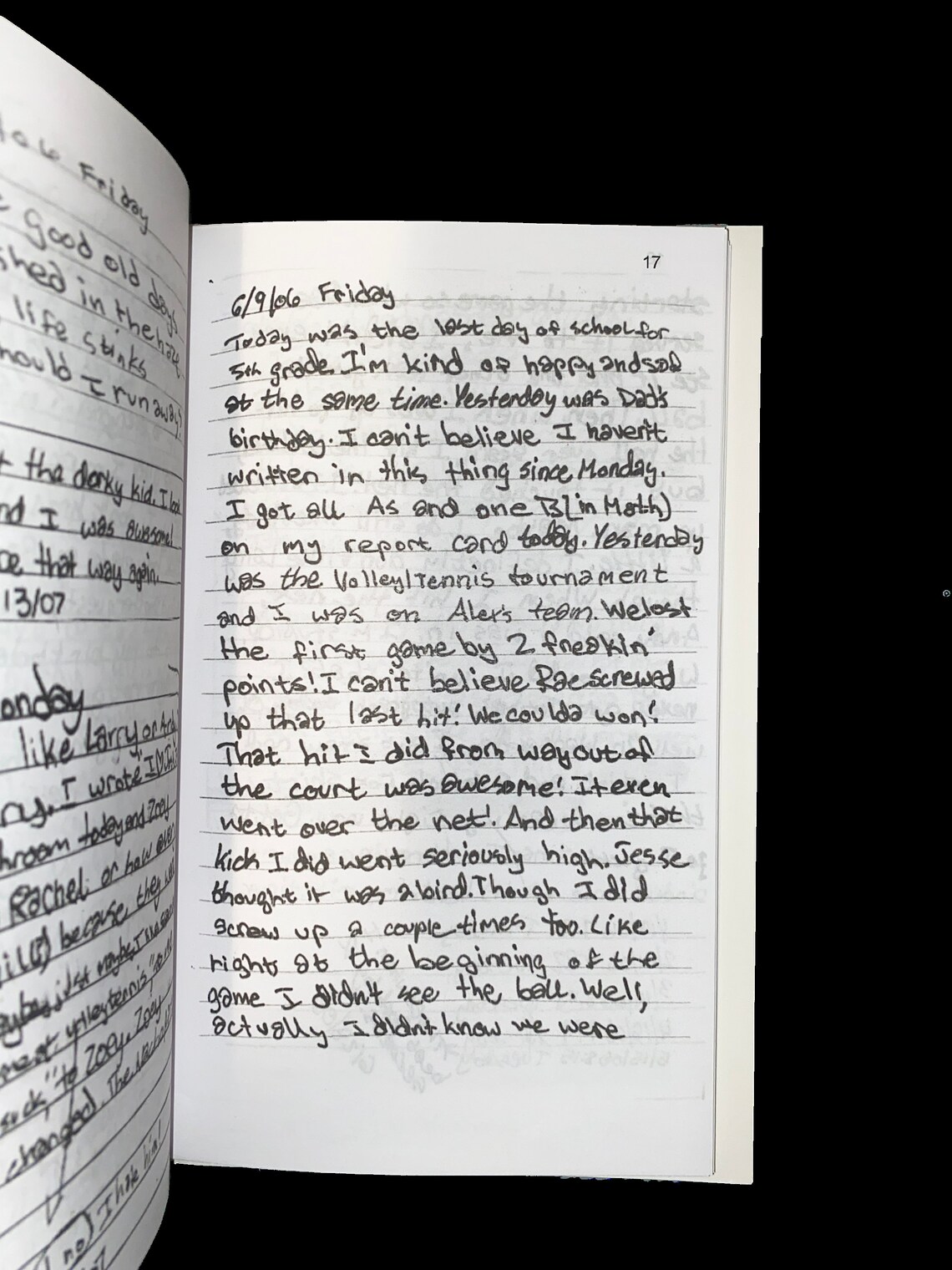 2006-2007 Used Handwritten Diary of 11-year-old Dina Lily (printed Copy ...