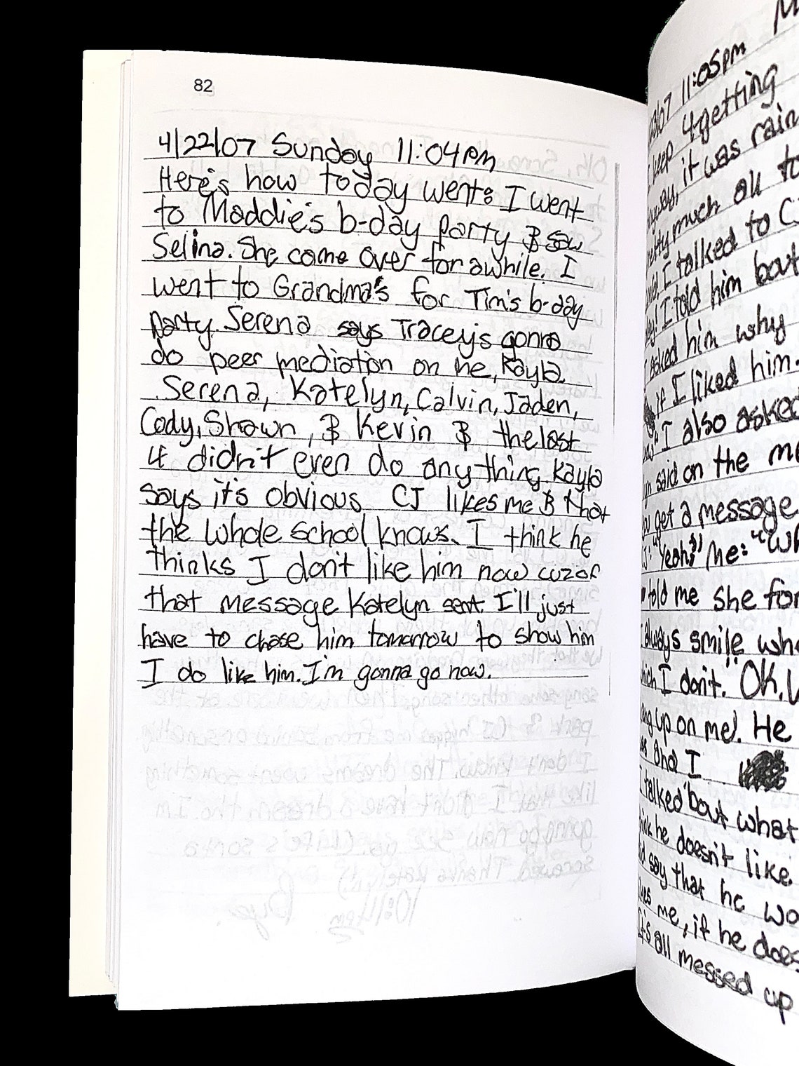2006-2007 Used Handwritten Diary of 11-year-old Dina Lily (printed Copy ...