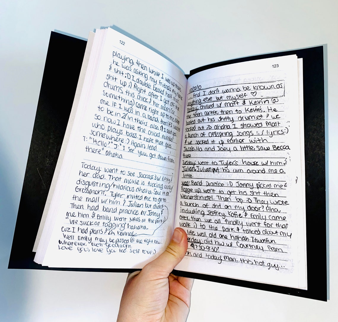 2009-2010 Used Handwritten Diary of 14-year-old Dina Lily Printed Copy ...