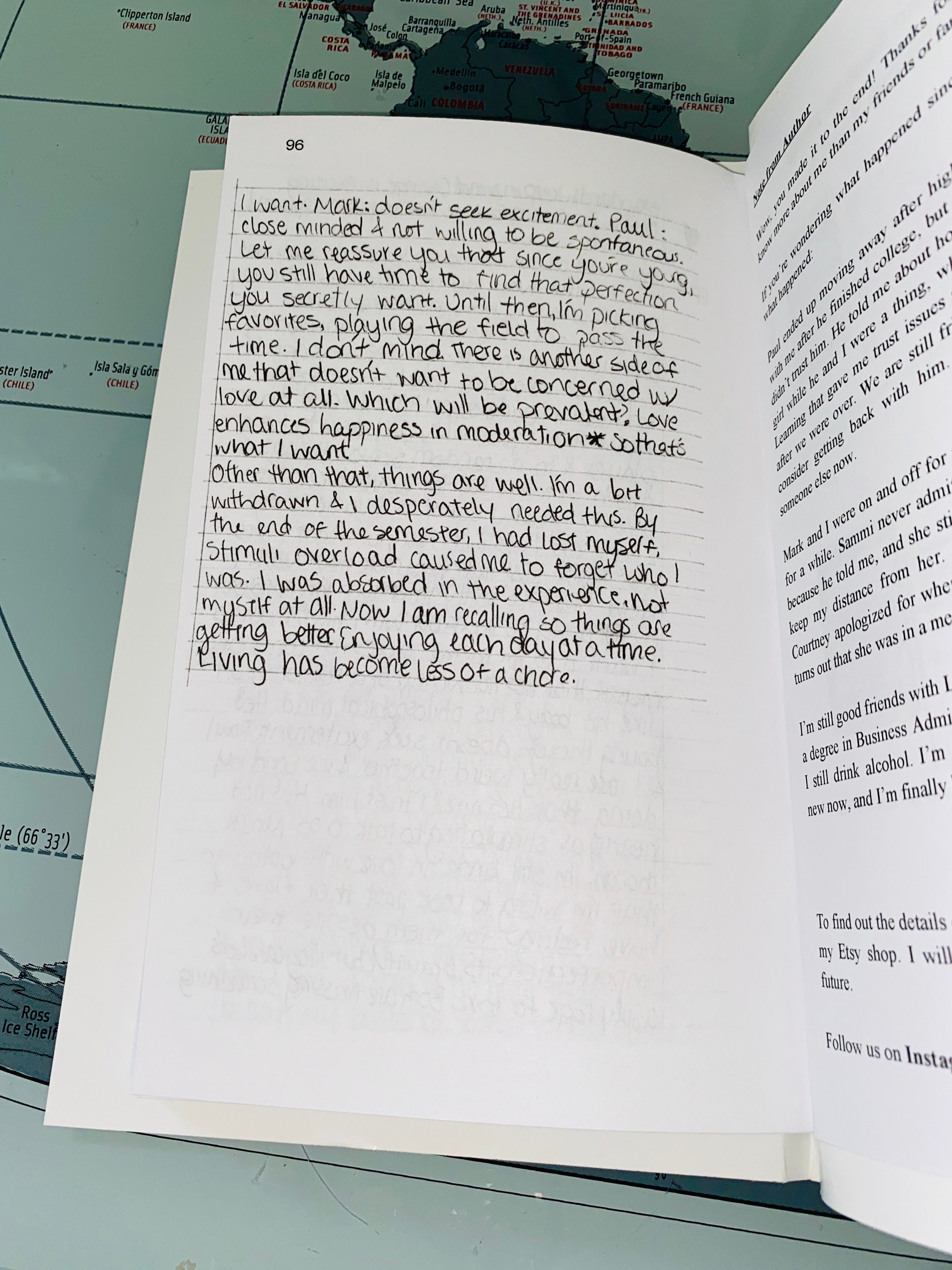 2013 Used Handwritten Diary Journal 17 Year Old Girl Print Copy Dina ...