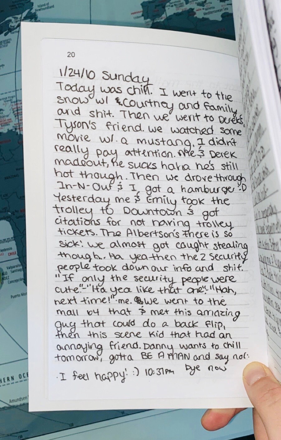 2009-2010 Used Handwritten Diary of 14-year-old Dina Lily Printed Copy ...