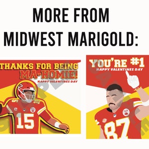 Kansas City Chiefs Printable Valentine’s Day Cards // Patrick Mahomes ...