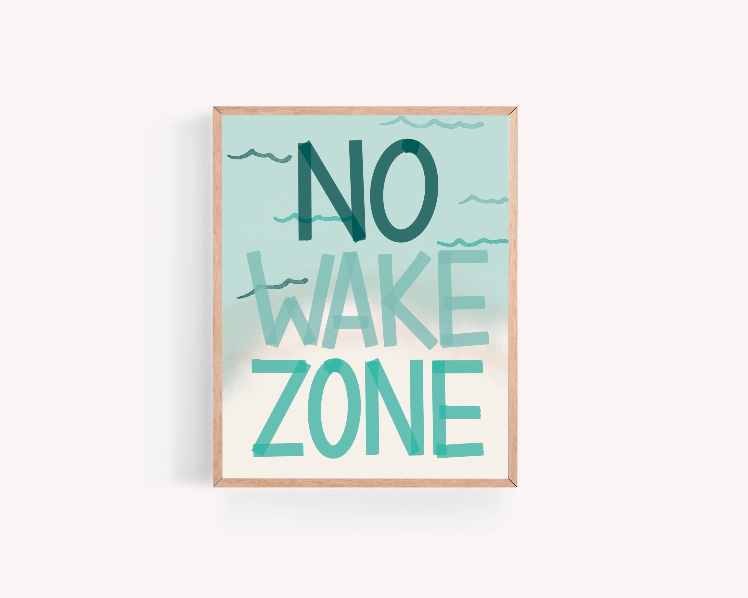 No Wake Zone Print - Etsy