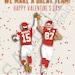 Kansas City Chiefs Printable Valentines Day Cards // Patrick | Etsy