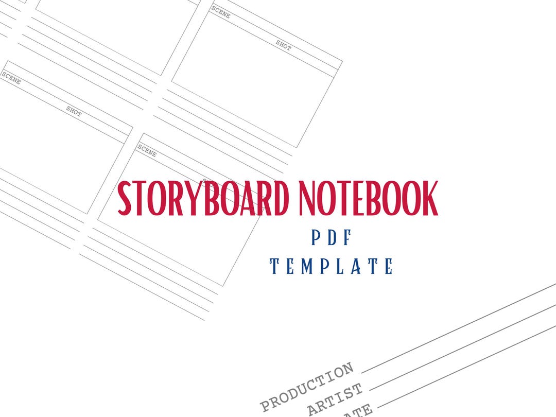 Storyboard Notebook | PDF Template for Filmmakers - Etsy