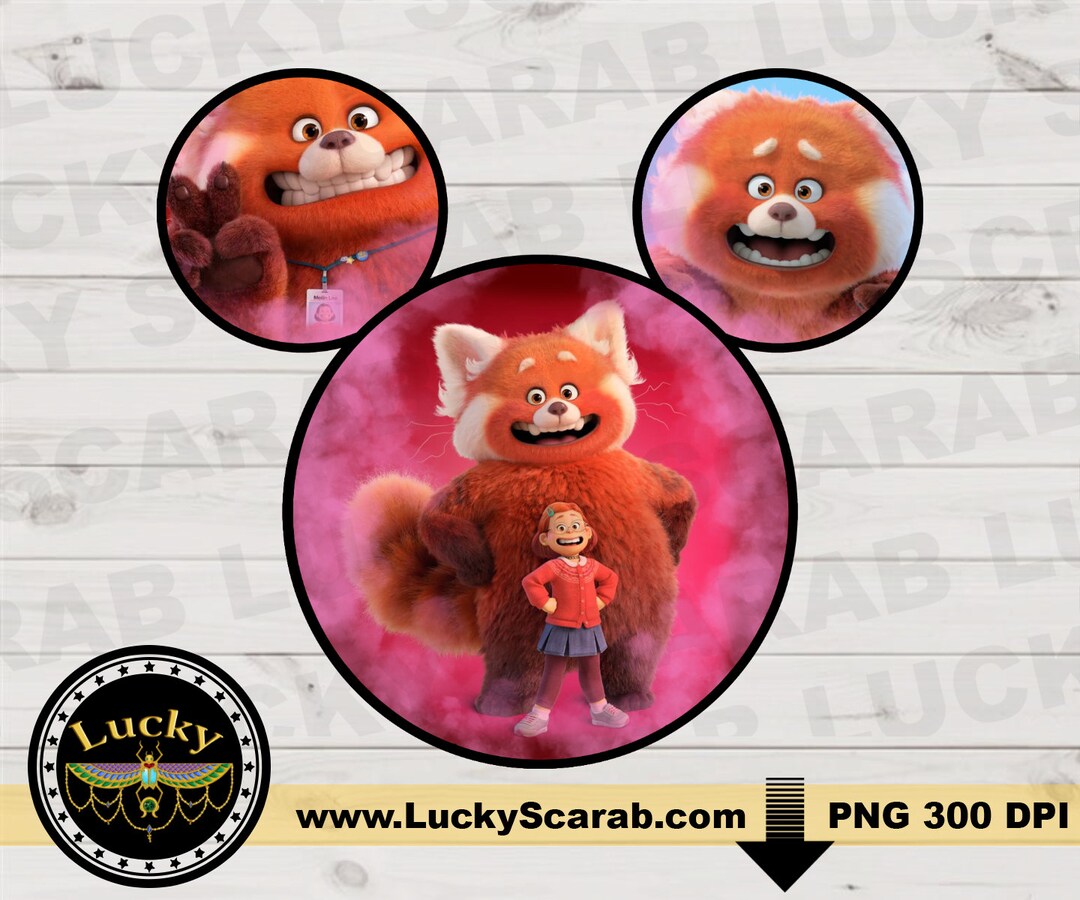 Turning Red Clipart PNG Digital File, Turning Red PNG, Meilin, Red, Svg ...