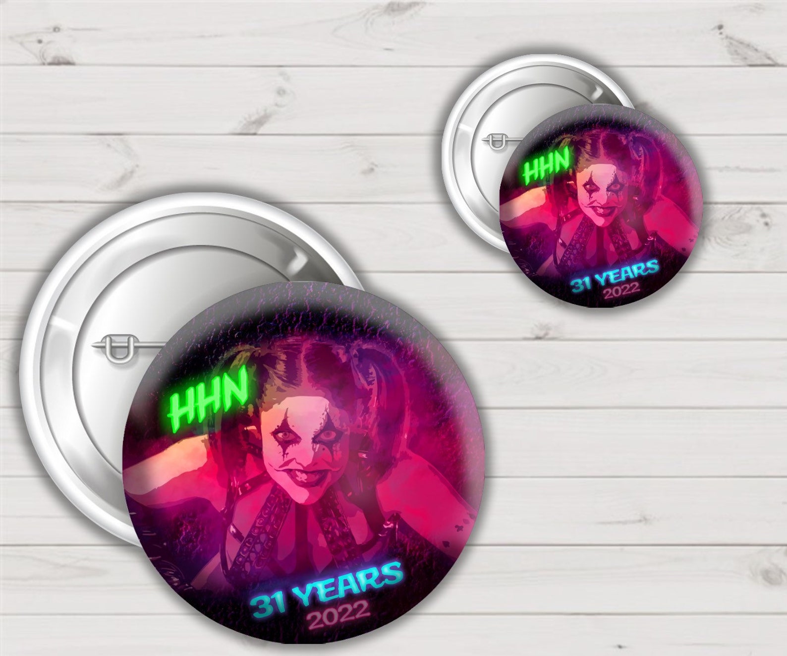 Halloween Horror Nights Neon Chance Button Universal Horror - Etsy