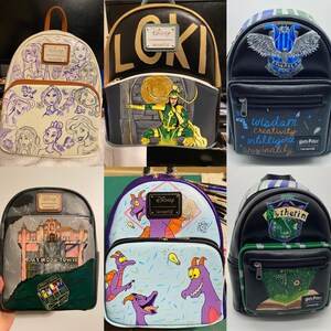 Marvel Disney Universal Gamer Loungefly Mini Backpack Custom - Etsy