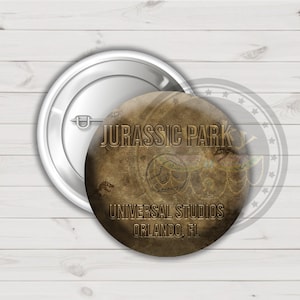 Jurassic Park, Jurassic Button Customizable , Celebrating Button, Celebration Button, Custom ...