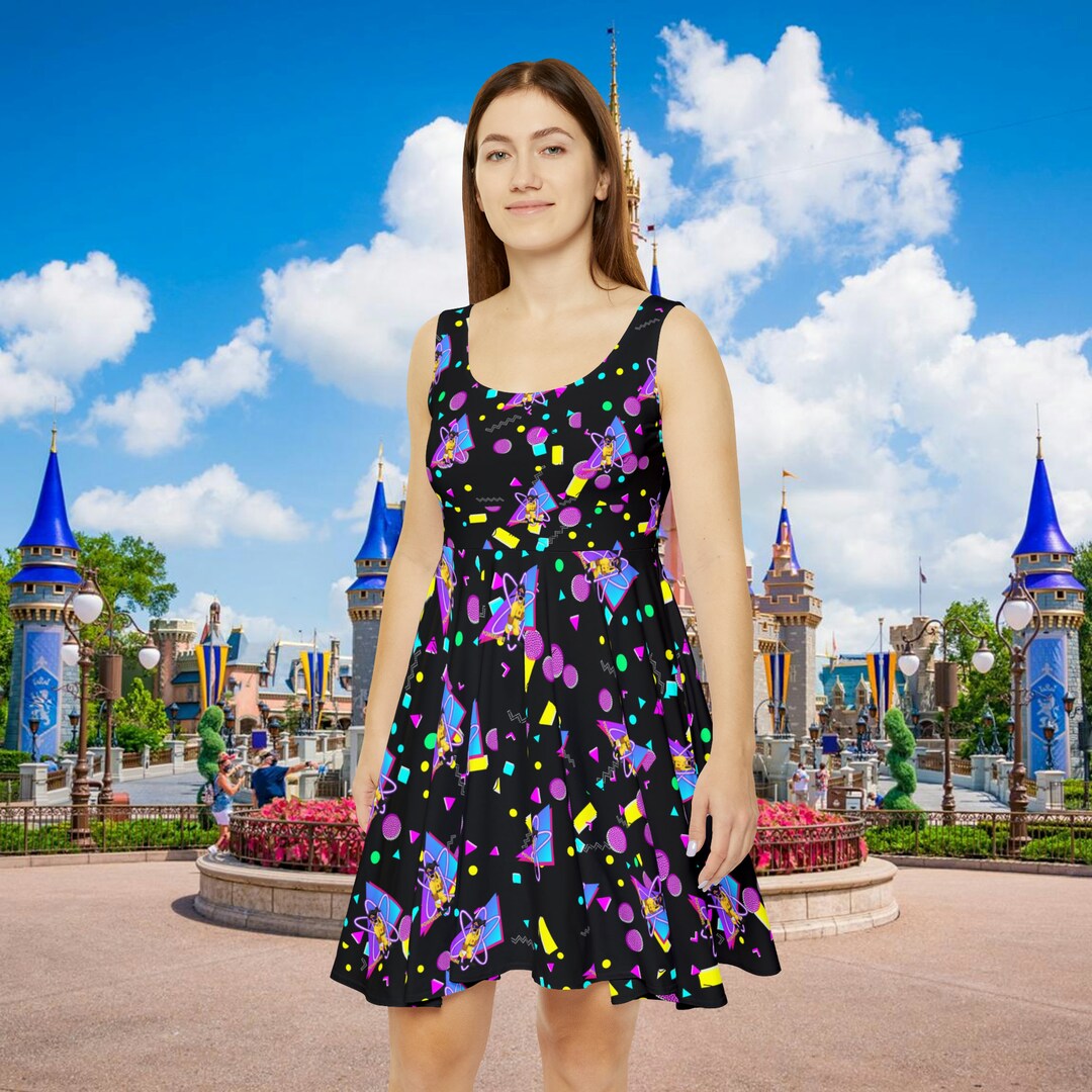 Powerline Max Neon 80s 90s Pop Style Women's Dress, Powerline Dress ...