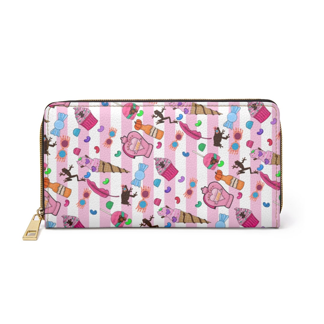 Wizard Candy Zipper Wallet, Butter Beer, Chocolate Frogs, Every Flavor ...