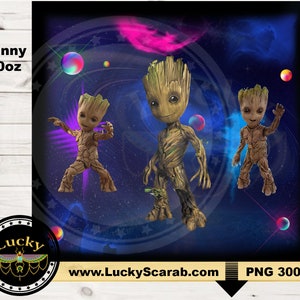 Neon Groot Guradians of the Galaxy Digital Baby Groot Skinny - Etsy