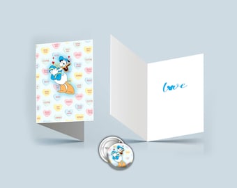 Daisy Duck Valentine | Etsy