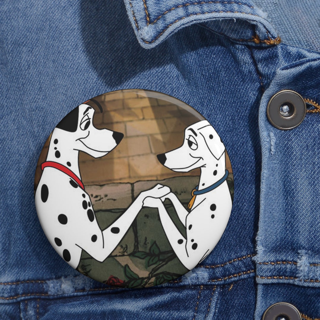 Cute Puppy Love Disney Dogs 101 Dalmatians Pongo and Perdita - Etsy