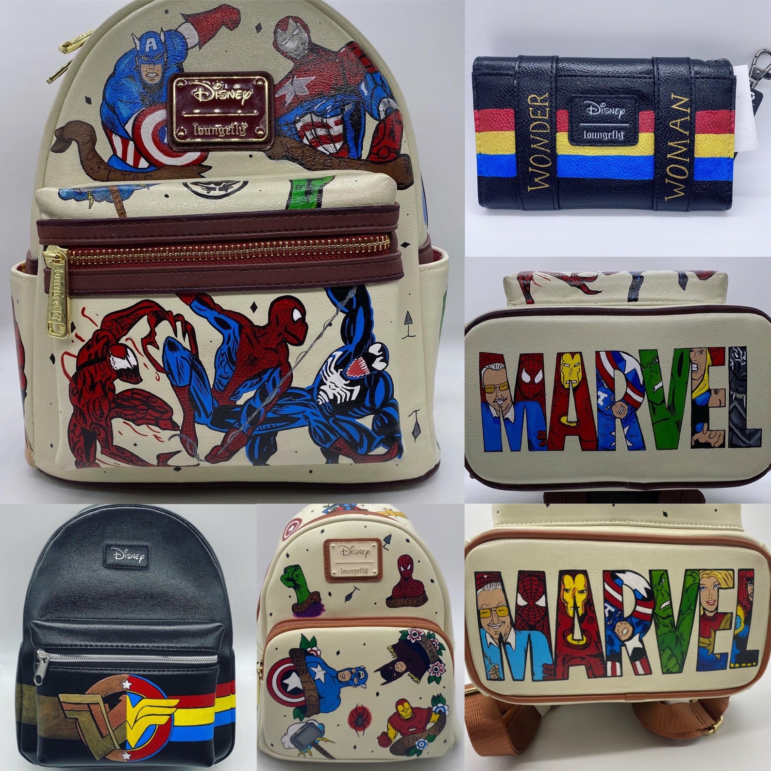 Marvel Disney Universal Gamer Loungefly Mini Backpack Custom - Etsy