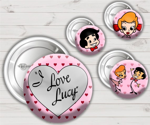 I Love You Button Set Lucy Button Rickey Button I Love Lucy | Etsy