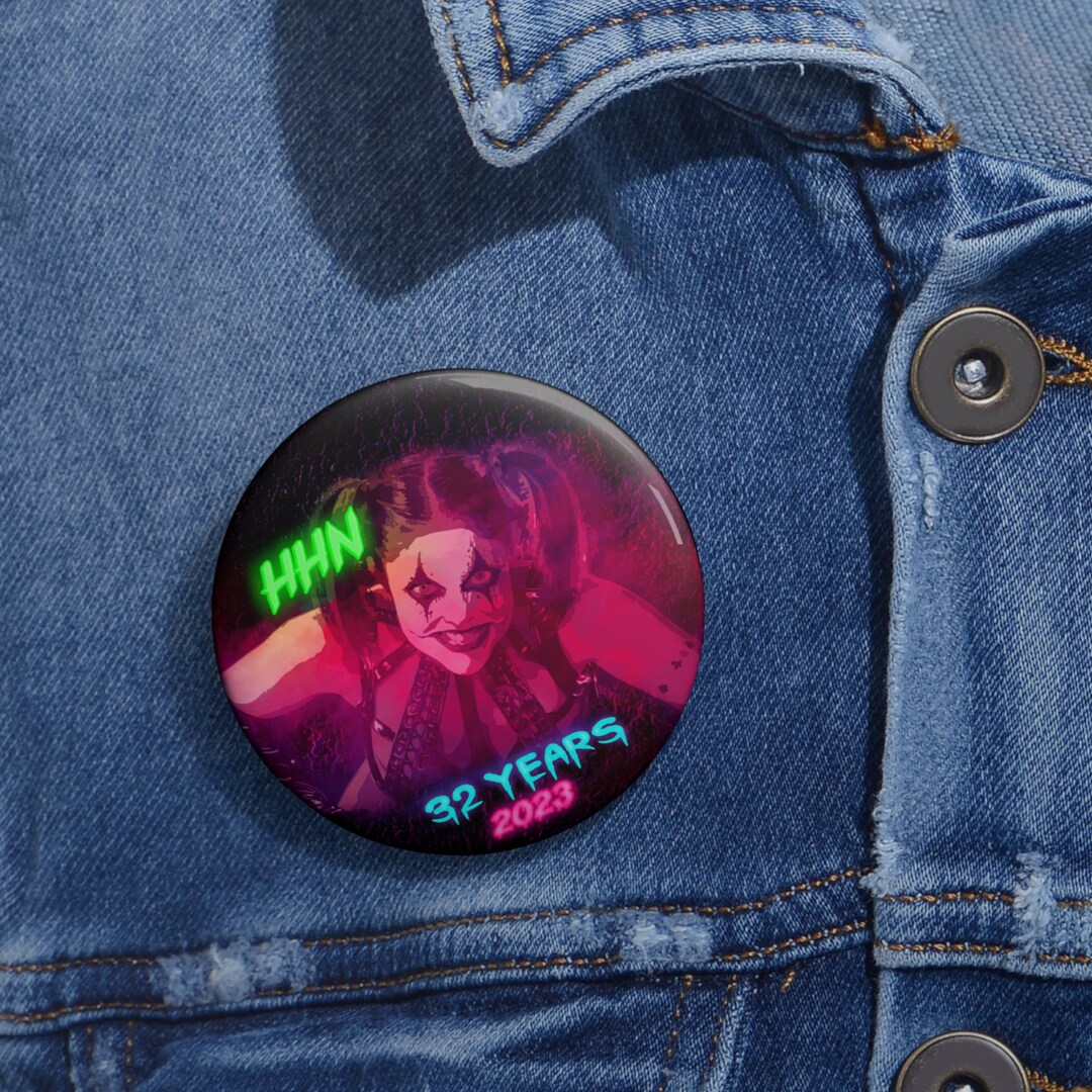 Halloween Horror Nights Neon Chance Button, Universal Horror Nights ...