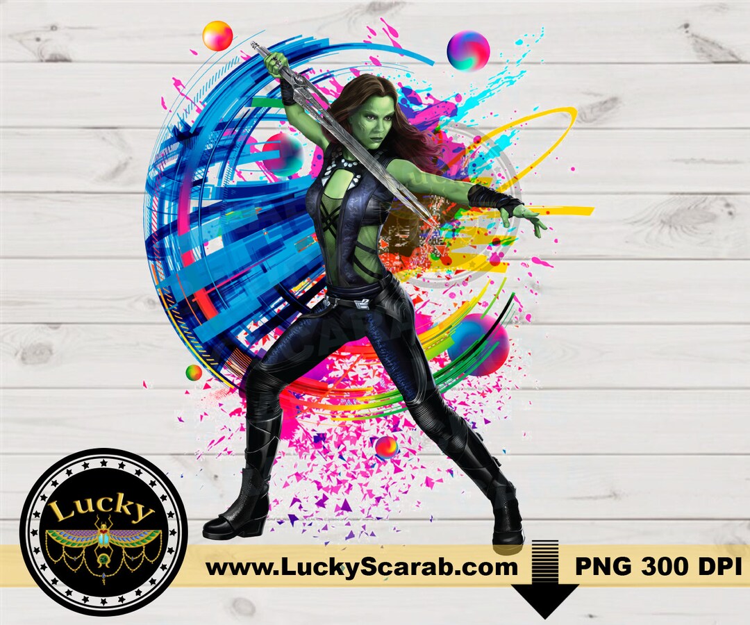 Neon Gamora Guradians of the Galaxy Digital Downloads, Guardians SVG ...