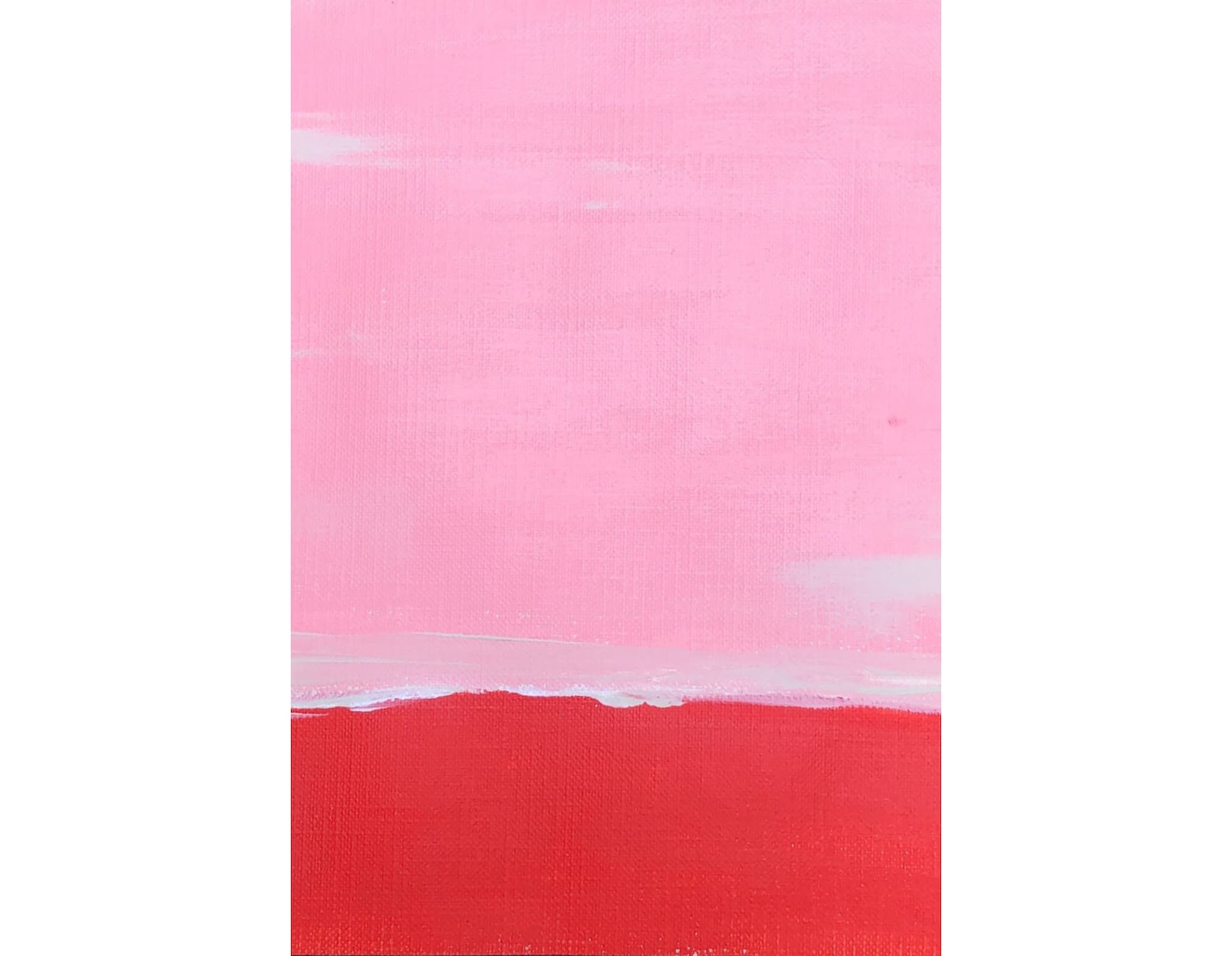 Pink and Red Color Block Original - Etsy