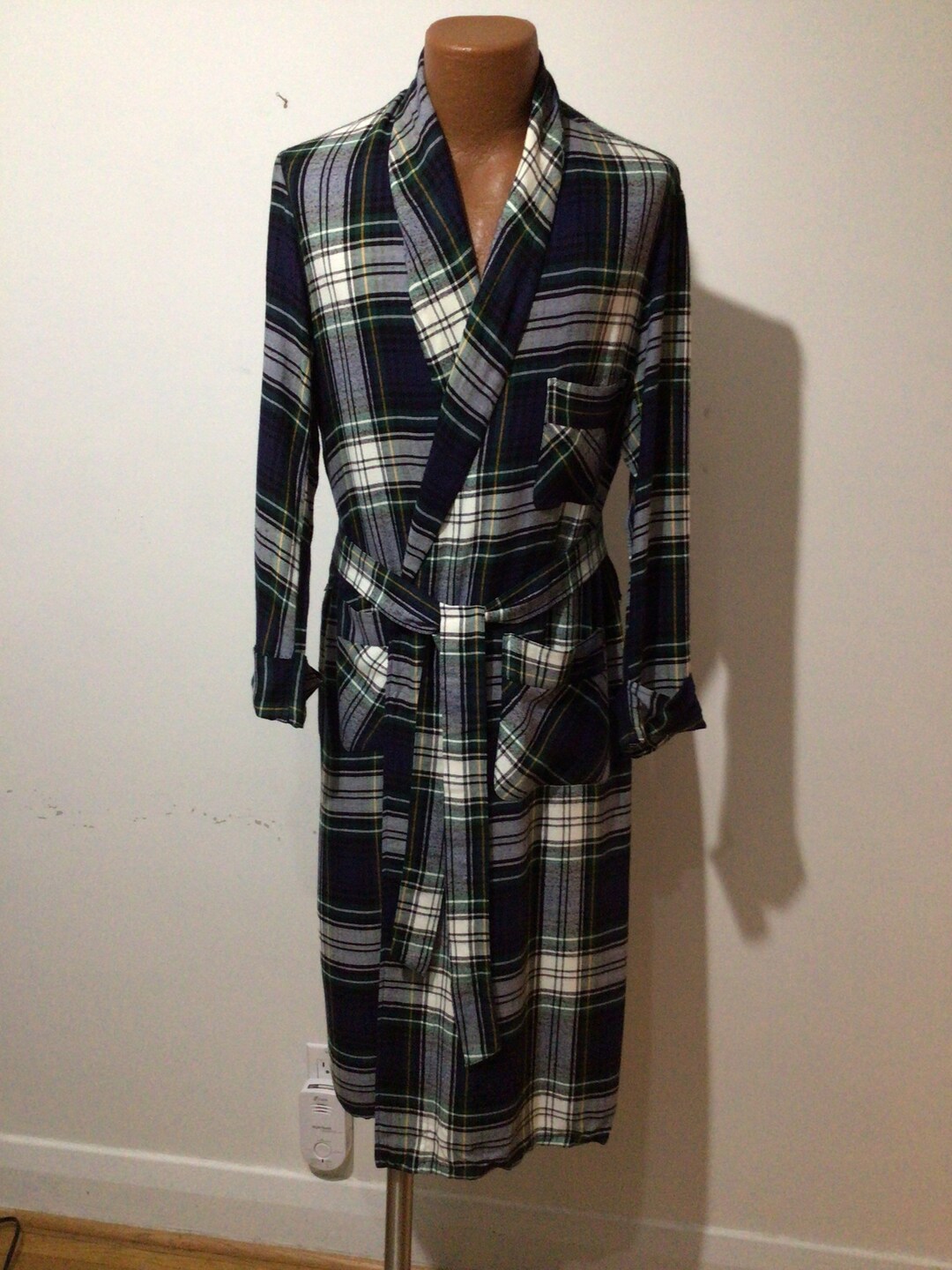 Vintage Kingsway Simpsons Sears Wraparound Flannel Mens, Unisex Robe ...