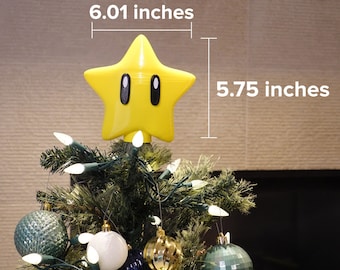 Super Mario Power Star Tree Topper - Etsy