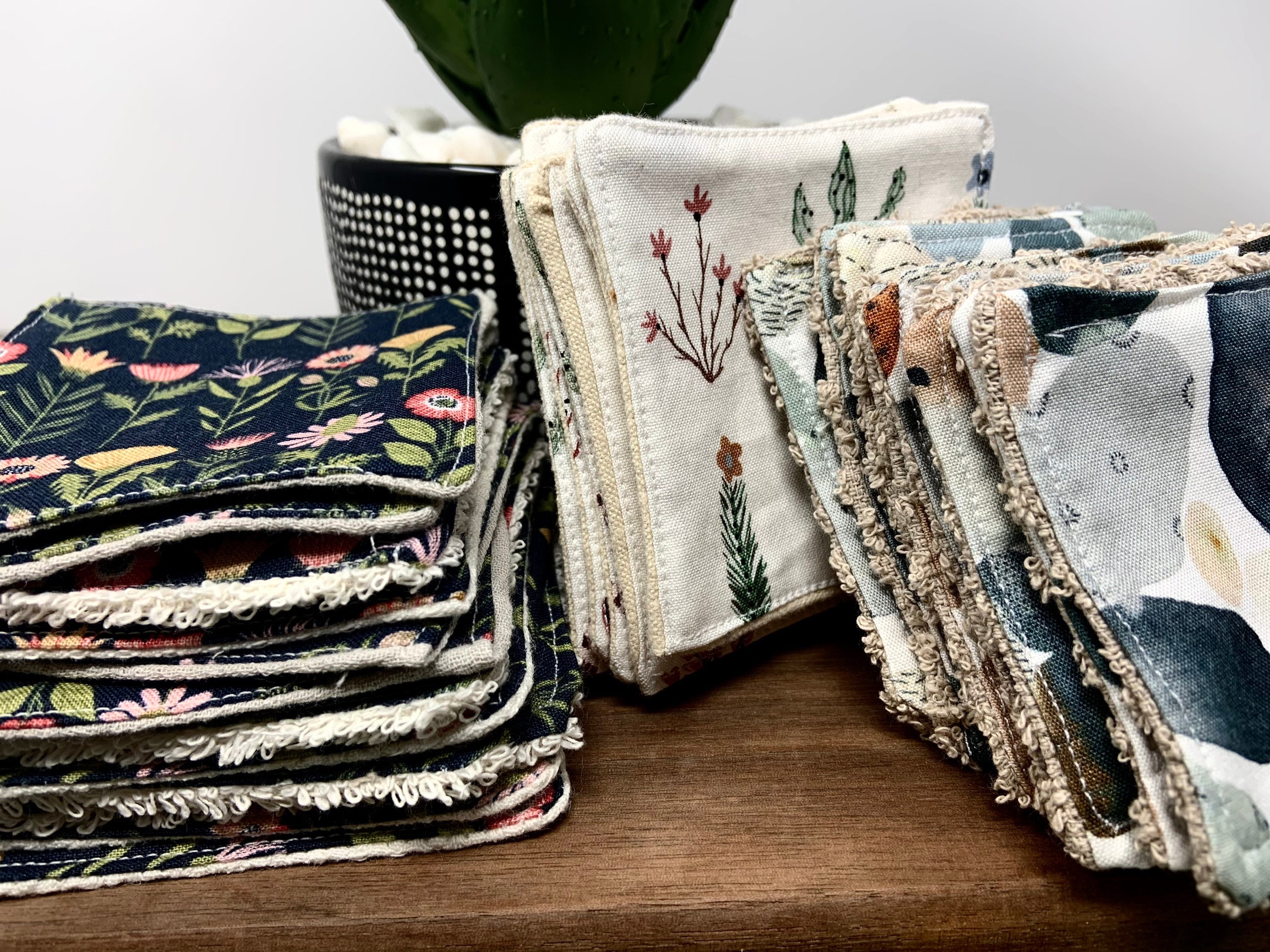 12 Reusable Cotton Flannel Facial Rounds Soft Scrubbies - Etsy