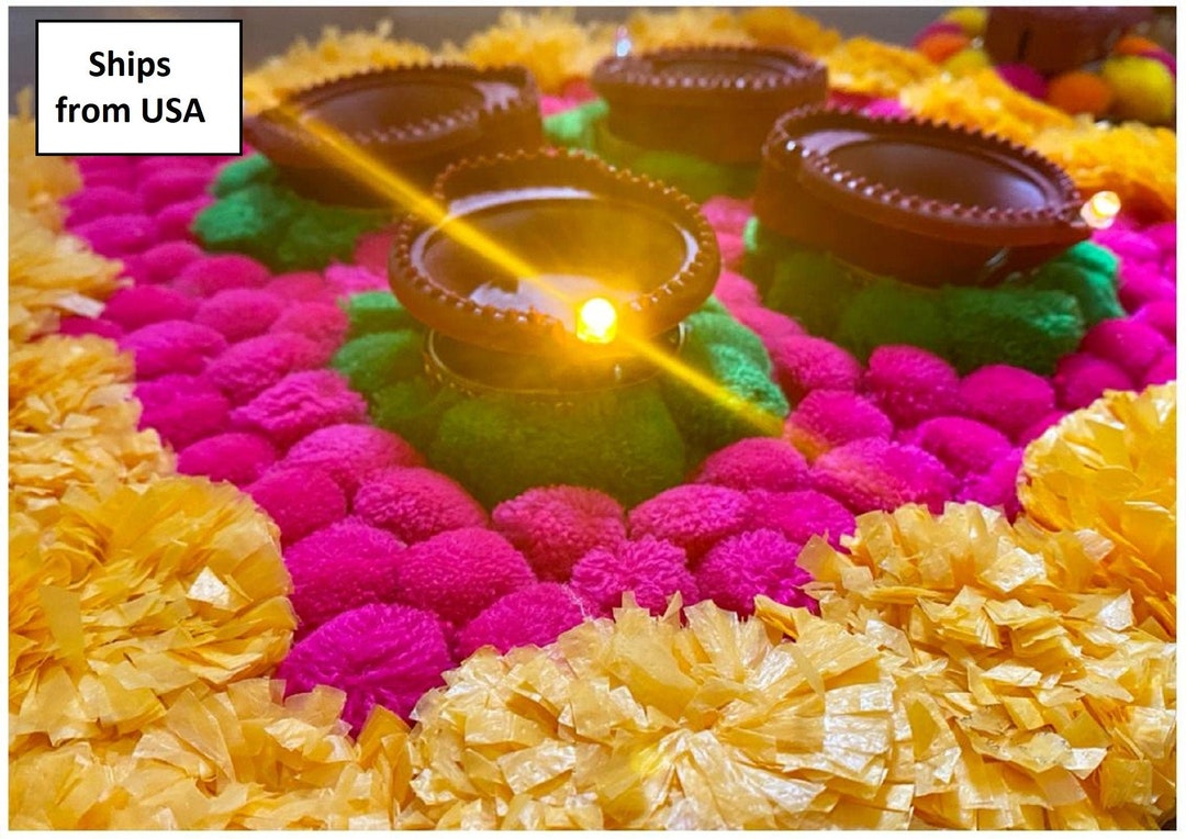 Diwali LED Diya Candle Tealight Diya Set 6 Pieces Decorative - Etsy