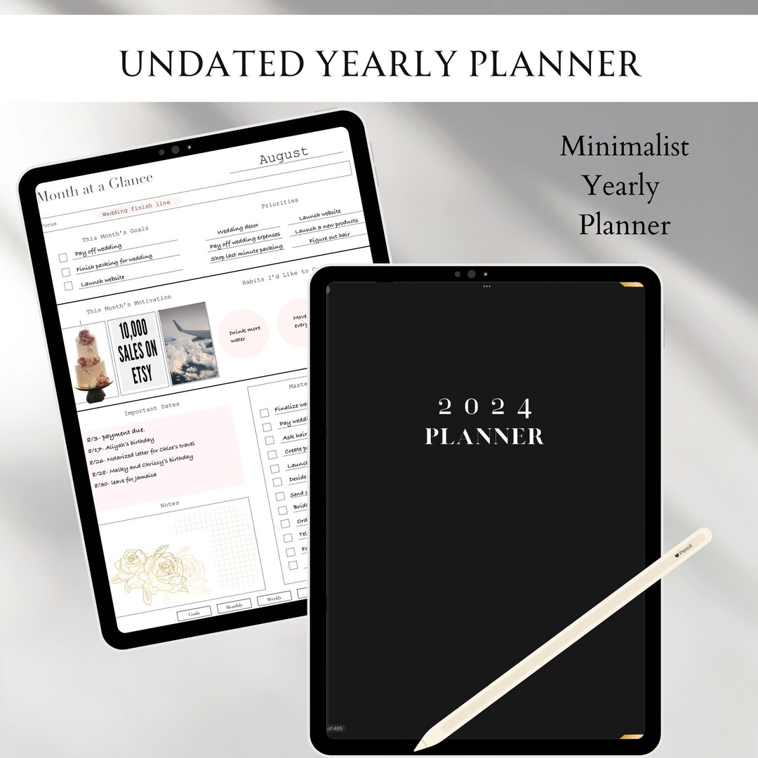 2024 Digital Planner Fully Hyperlinked Monthly, Weekly, and Daily ...