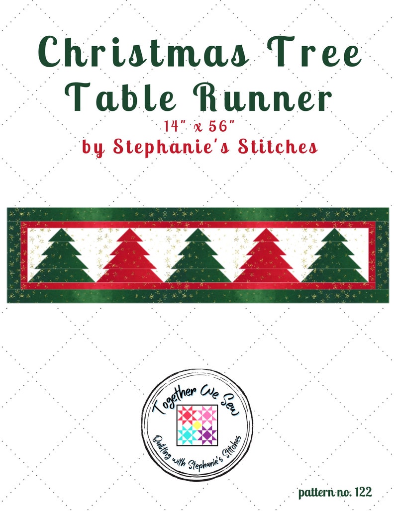Christmas Tree Table Runner ***PDF Pattern Only (must Be Downloaded ...