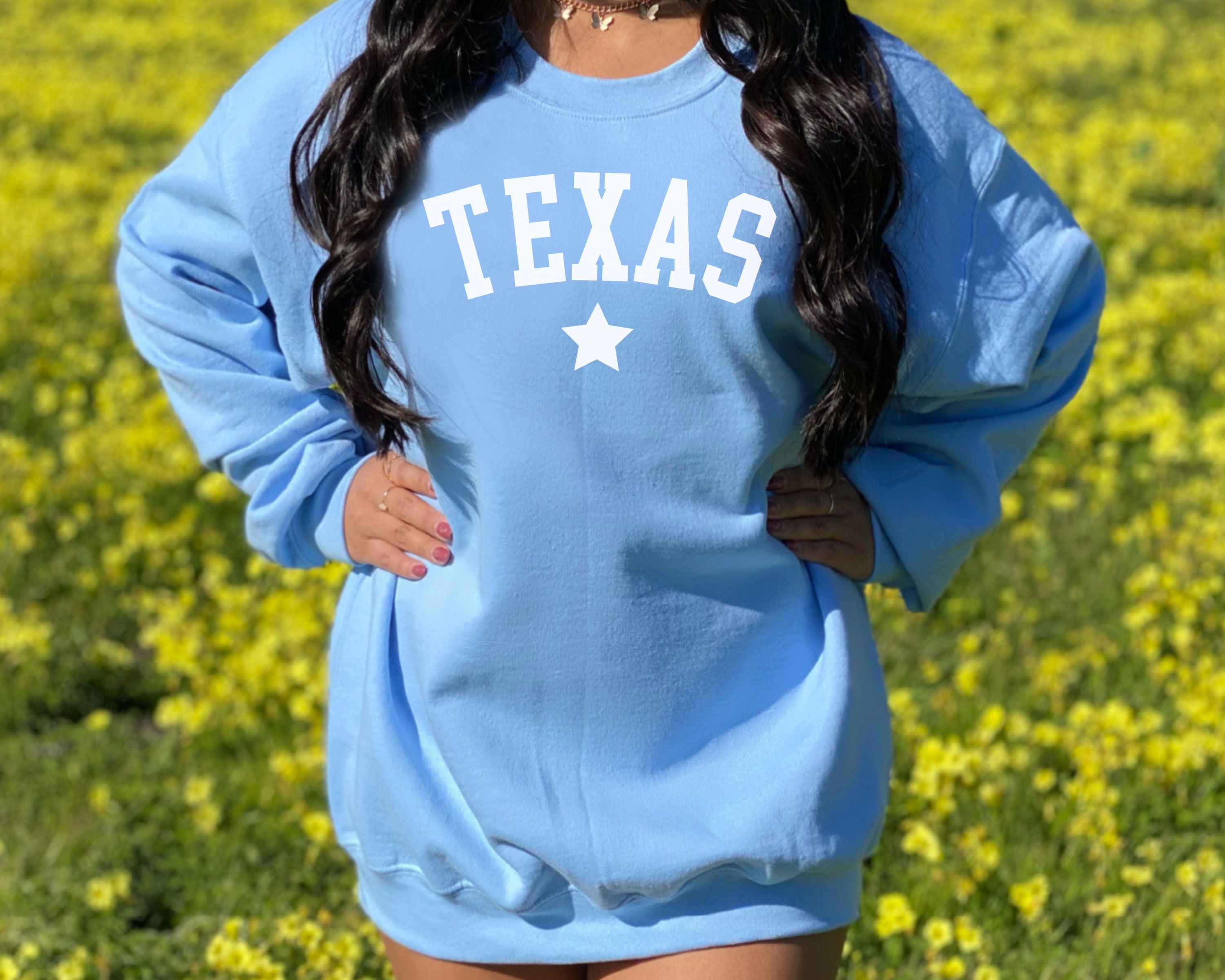 Texas Sweatshirt Texas Crewneck Texas Sweater Texas Pullover - Etsy