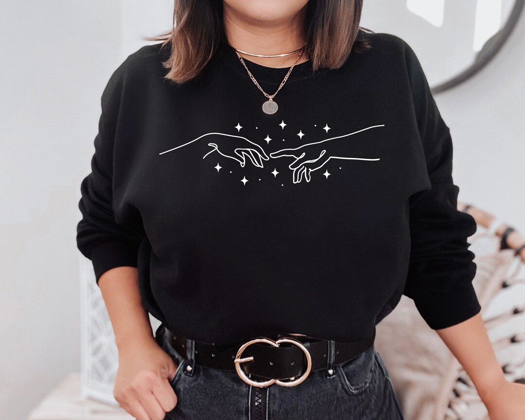 Creation of Adam Sweatshirt the Creation of Adam Crewneck Creation of ...