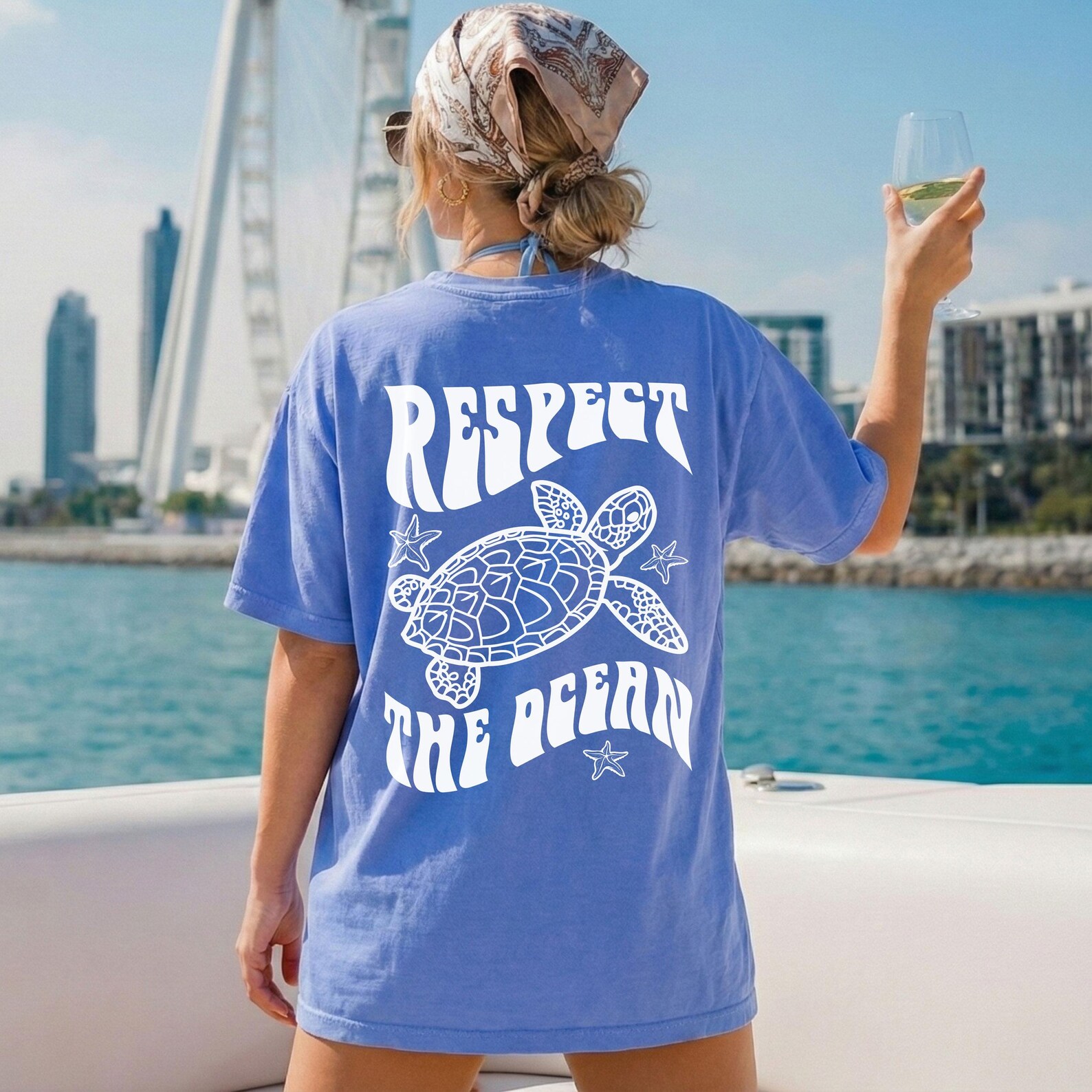 Respect the Ocean Sea Turtle Shirt Comfort Colors® Tshirt Local Shark ...