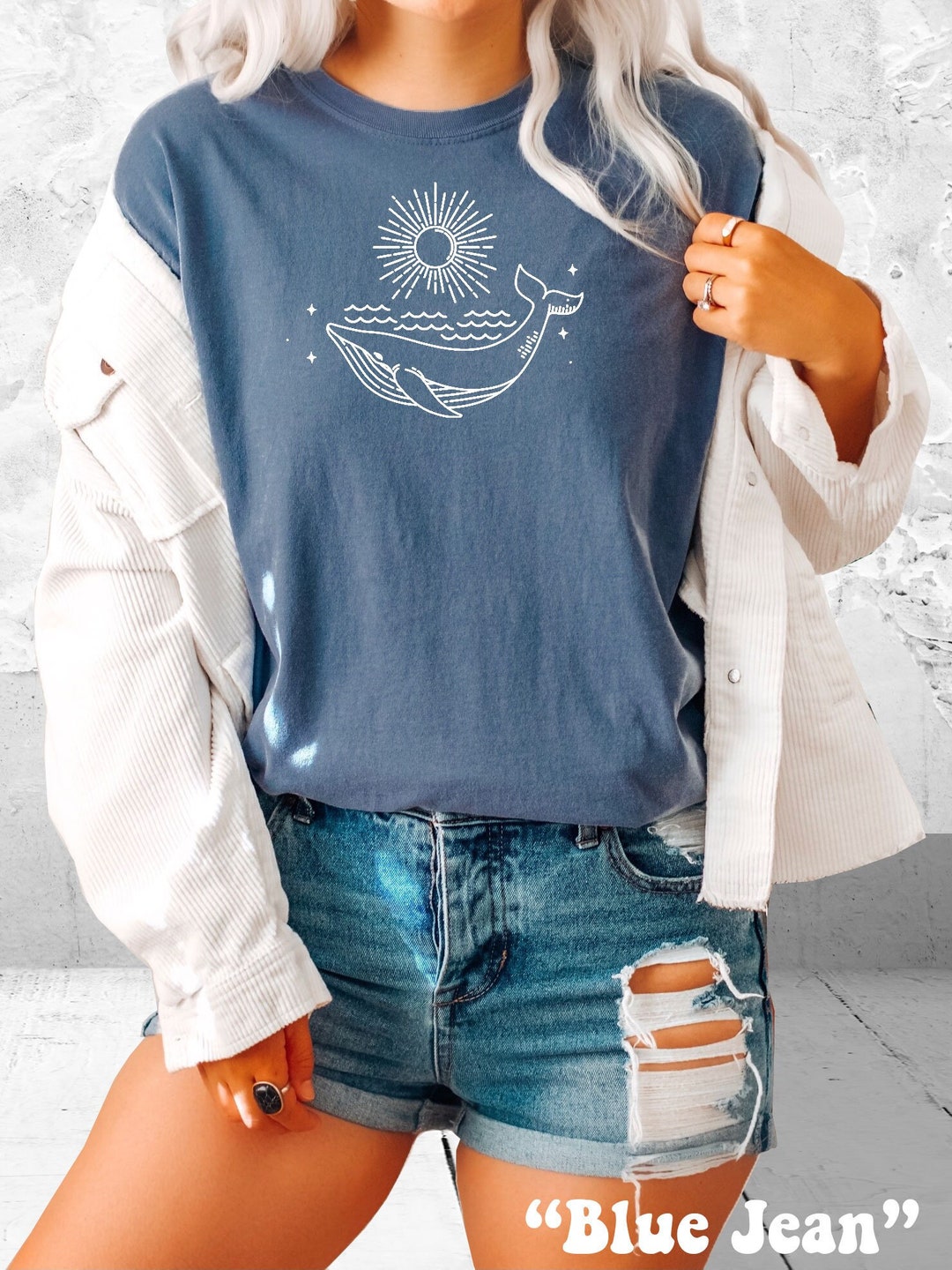 Whale Shirt Comfort Colors® Tshirt Whale Tshirt Whale Tee Beachy Tees ...