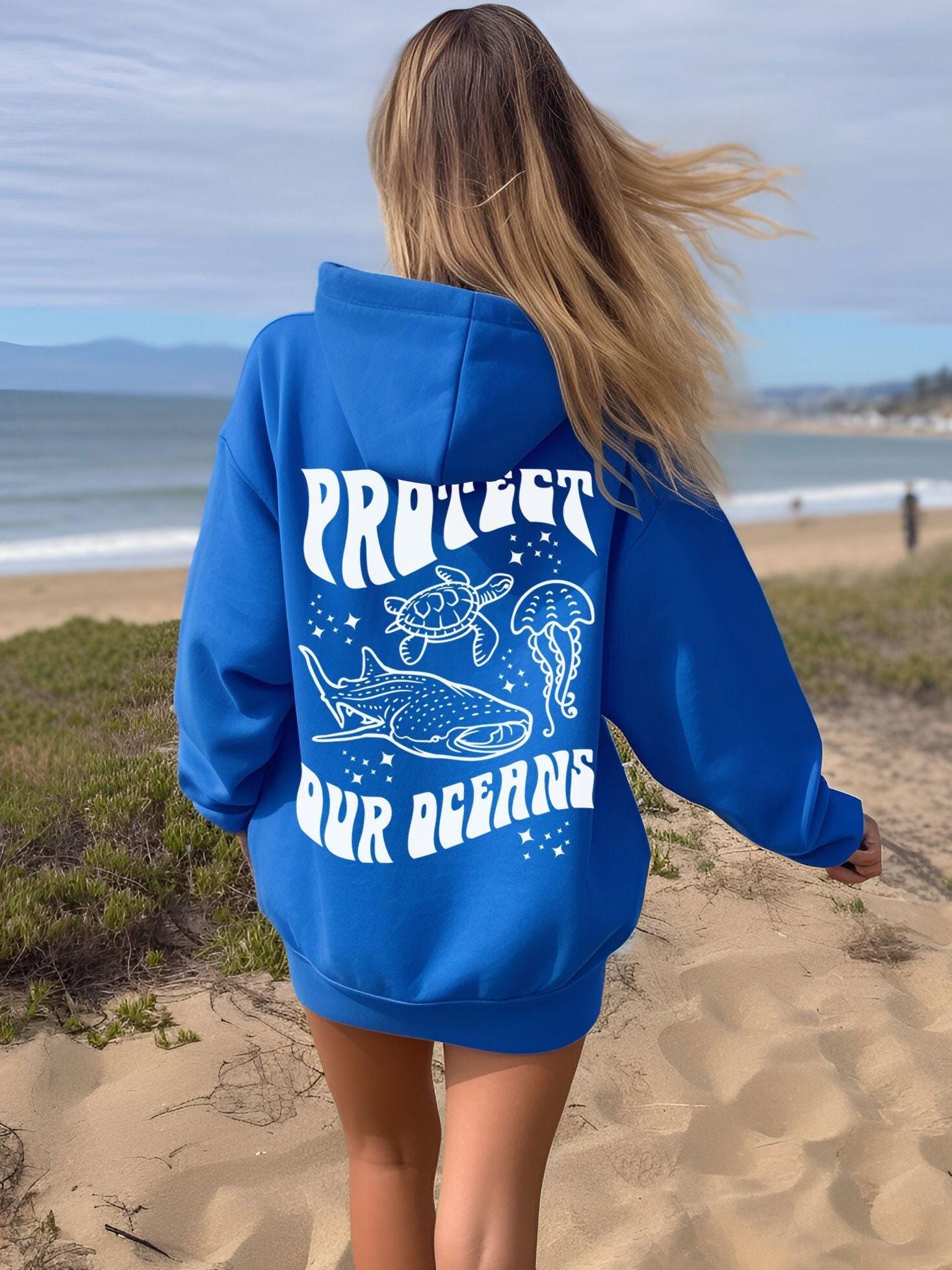 Protect Our Oceans Hoodie Sweatshirt Respect the Ocean Local Shark ...