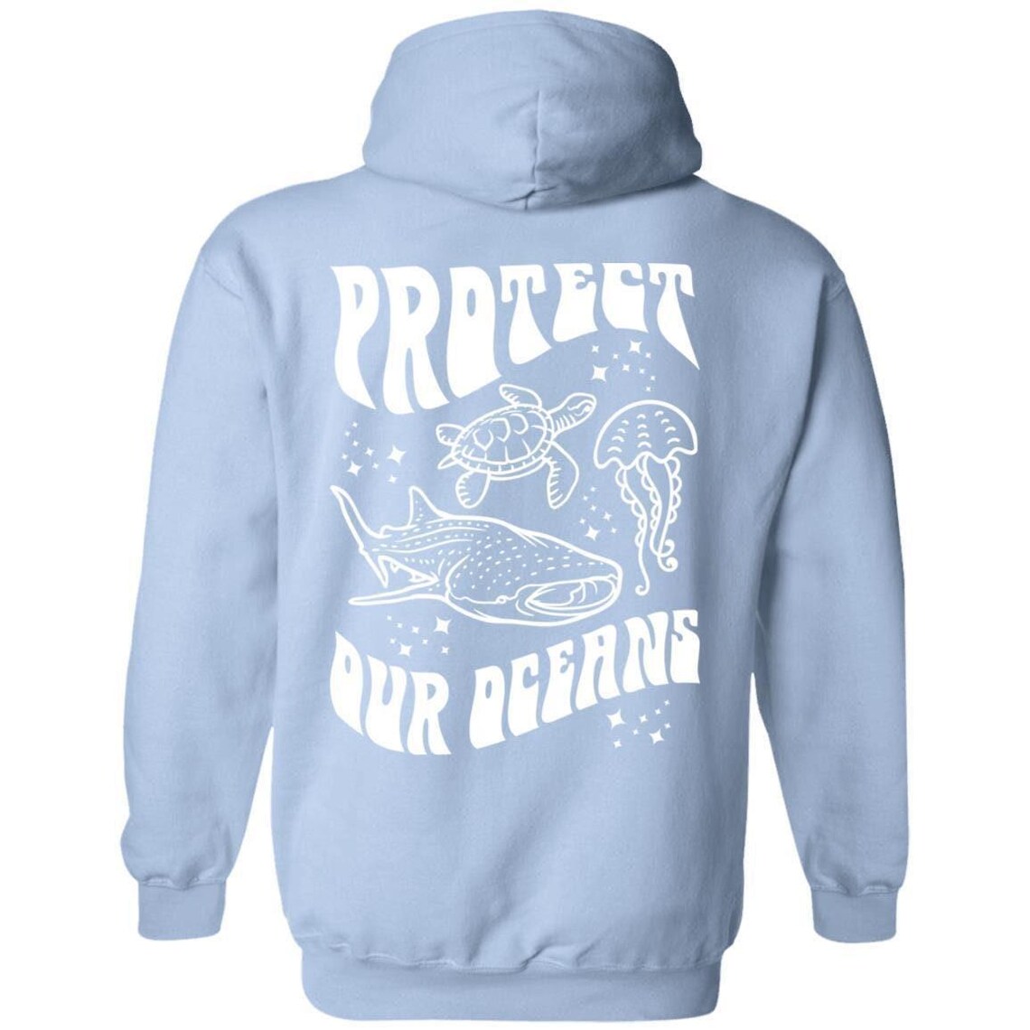 Protect Our Oceans Hoodie Sweatshirt Respect the Ocean Local Shark ...