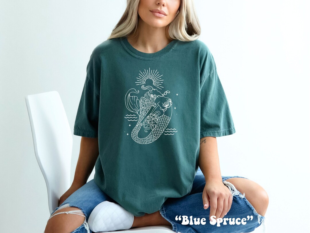 Mermaidcore Shirt Mermaidcore Clothing Mermaid Top Boho Mermaid Shirt ...