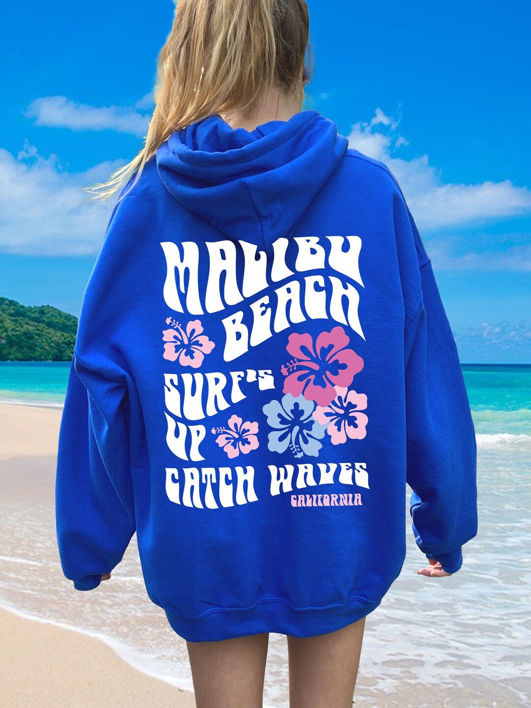 Malibu Beach Coconut Girl Hoodie Coconut Girl Clothes Siesta Key Hoodie ...